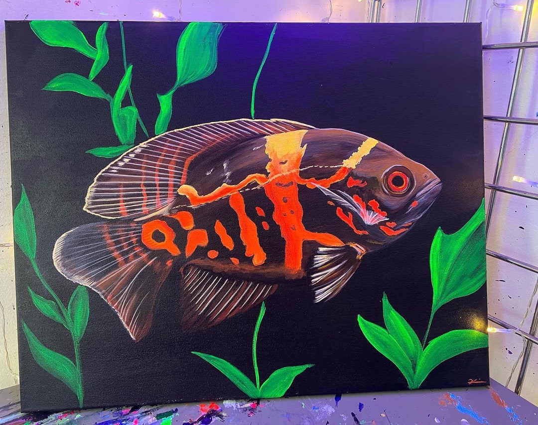 Oscar Fish Artwork - Etsy