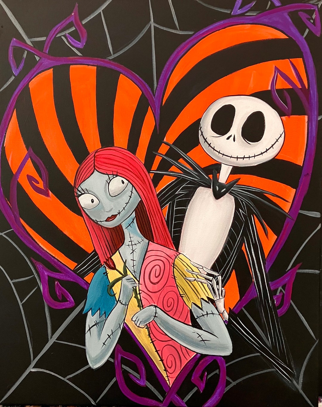 Jack And Sally Art Etsy