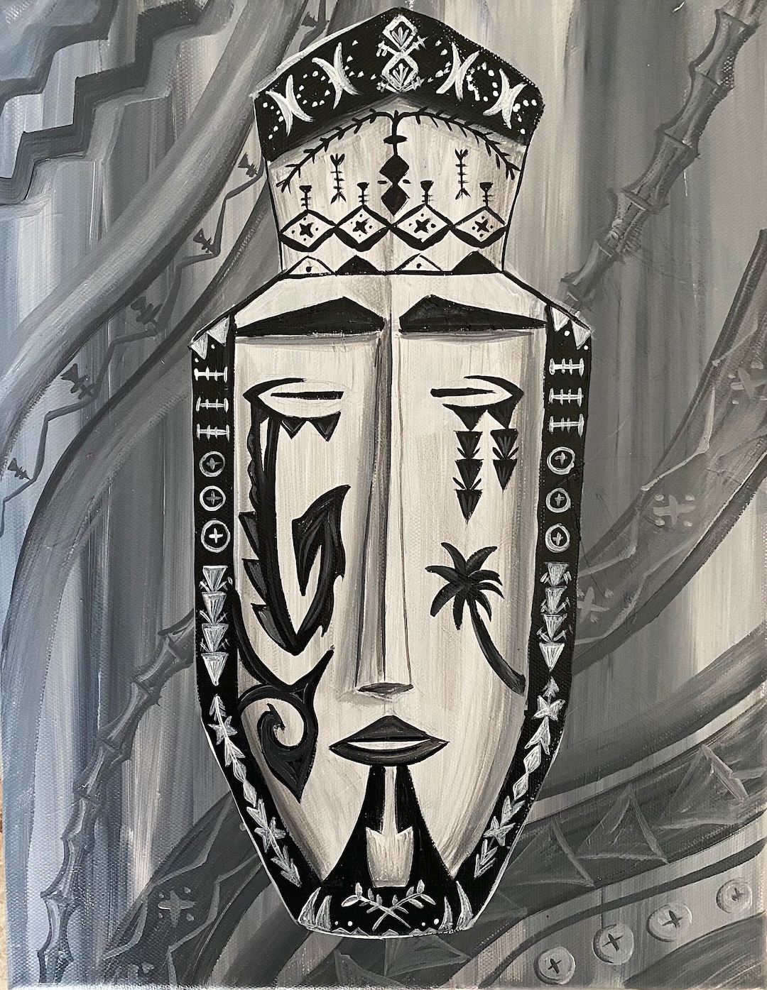 Chuukese Mask Painting - Etsy