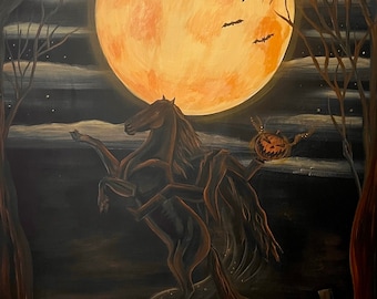 The Legend of Sleepy Hollow Book Page, Rustic Halloween, Farmhouse, the ...