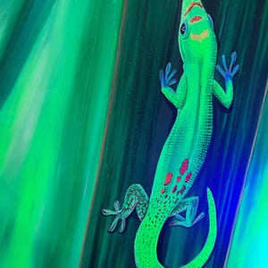 Day Gecko Original Painting - Etsy