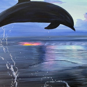Dolphin Artwork - Etsy