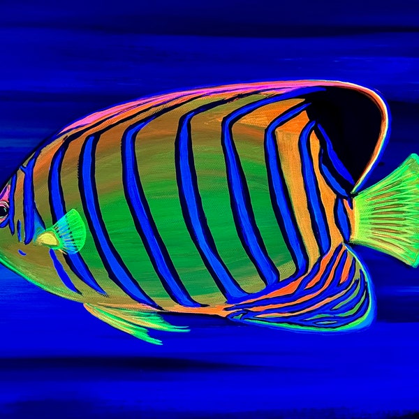 Angelfish Painting - Etsy