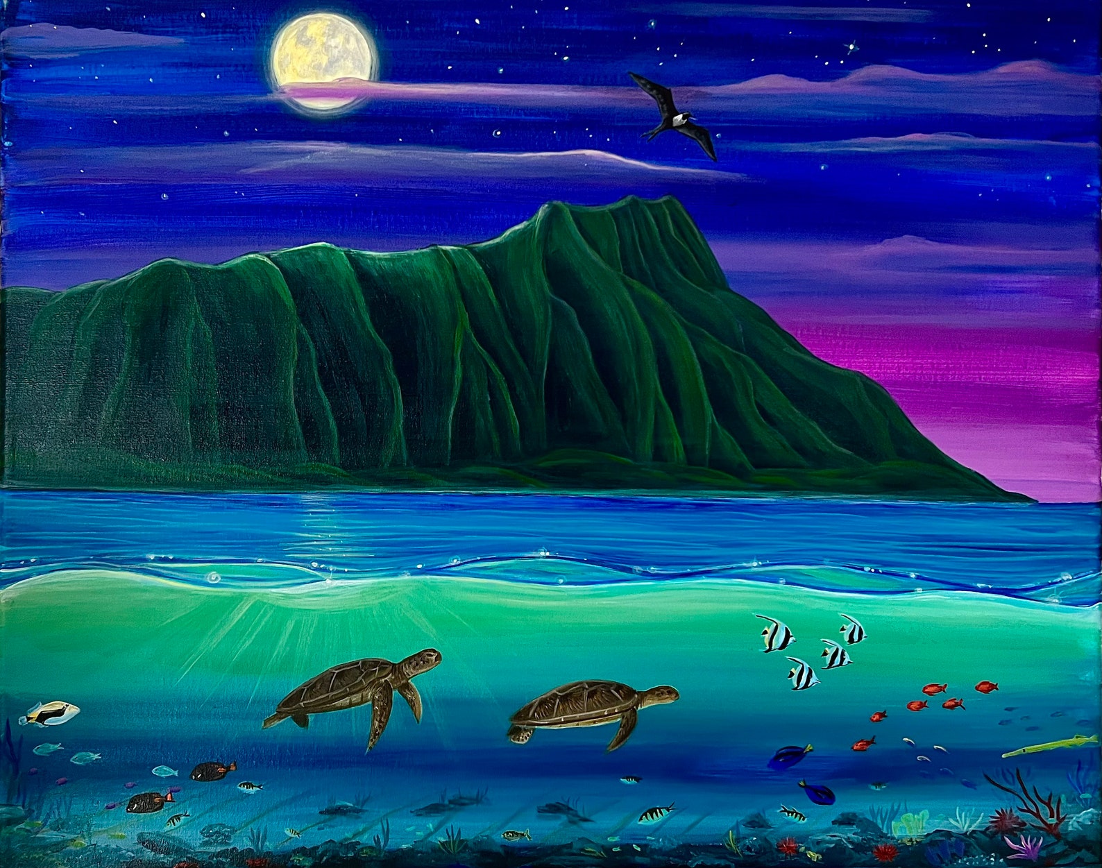 Diamond Head Artwork - Etsy