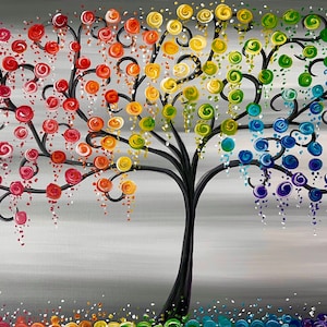 Rainbow Tree of Life - Etsy