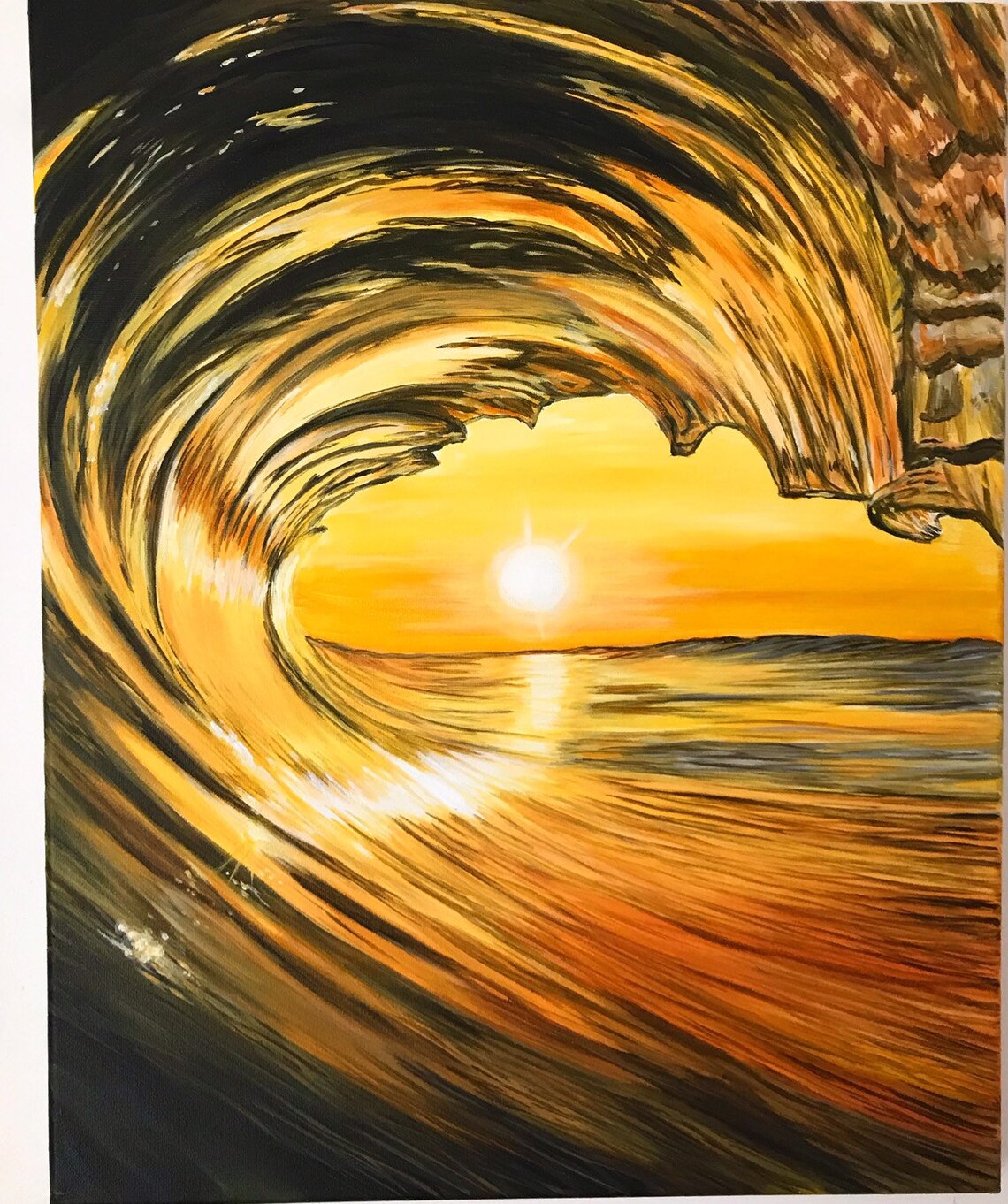 Golden Wave - Etsy