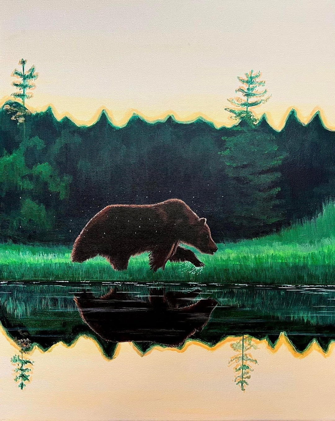 Adirondack Bear Artwork. - Etsy