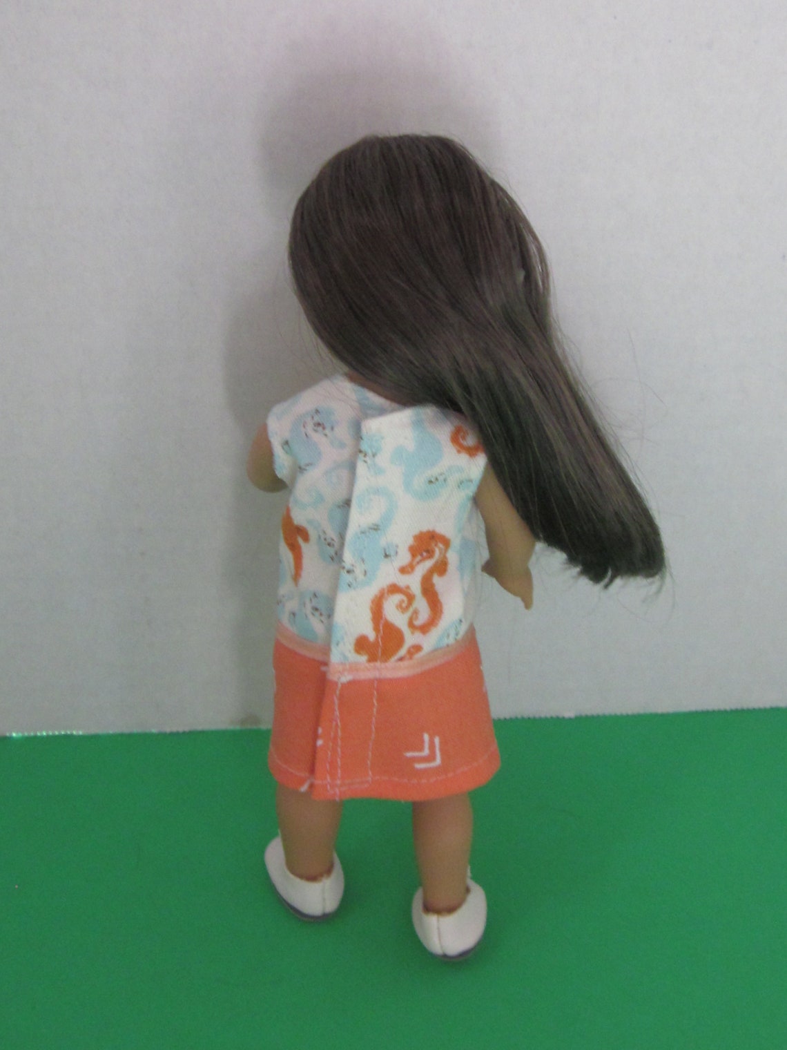 Summer dress for mini American Girl Dolls red blue ladybugs | Etsy