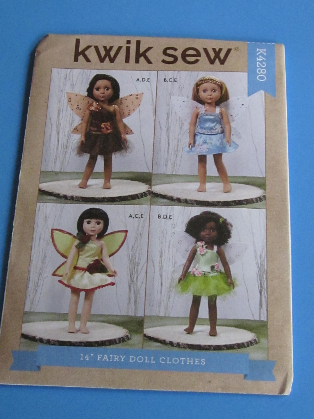 Pattern Kwik Sew K4280 for 14" Dolls - Etsy