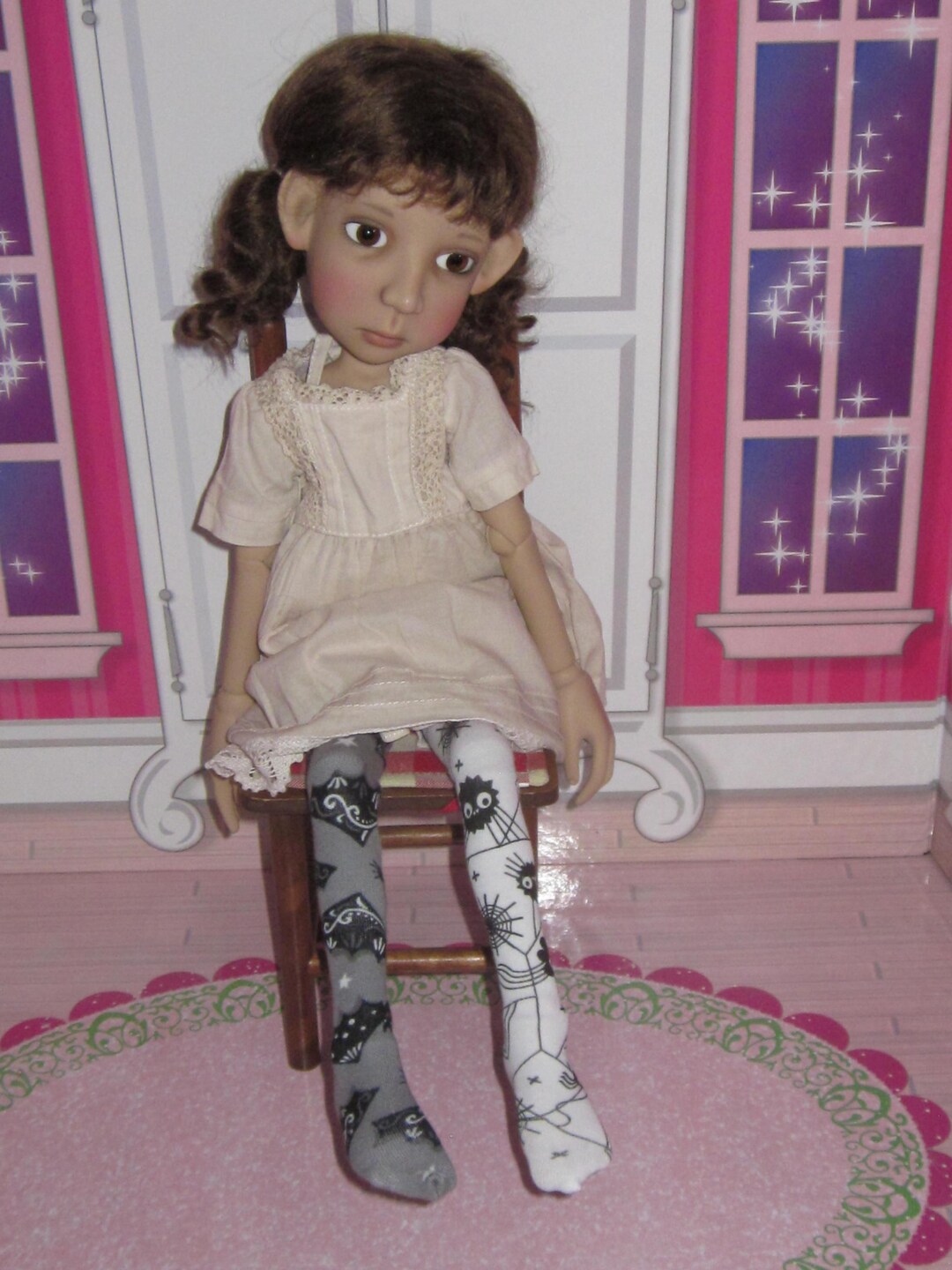 16 Stella Connie Lowe Bjd Doll Clothes NO DOLL Thigh High Socks Spider ...