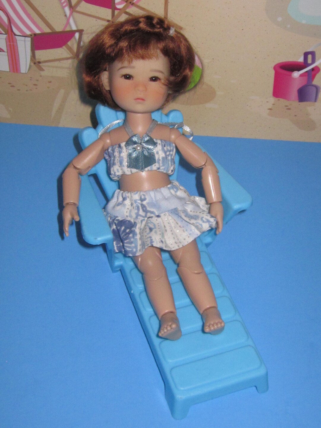 8 Inch Doll Mini Sara Gigi Ten Ping Dolls Bathing Suit Top Bottom ...