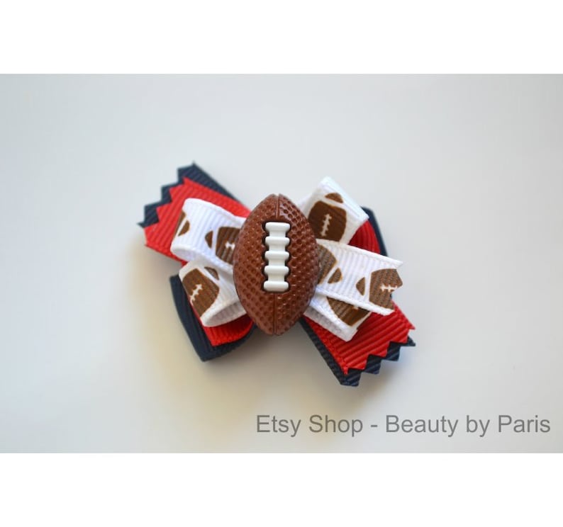 Football Dog Bow You Choose Team Colors - Etsy