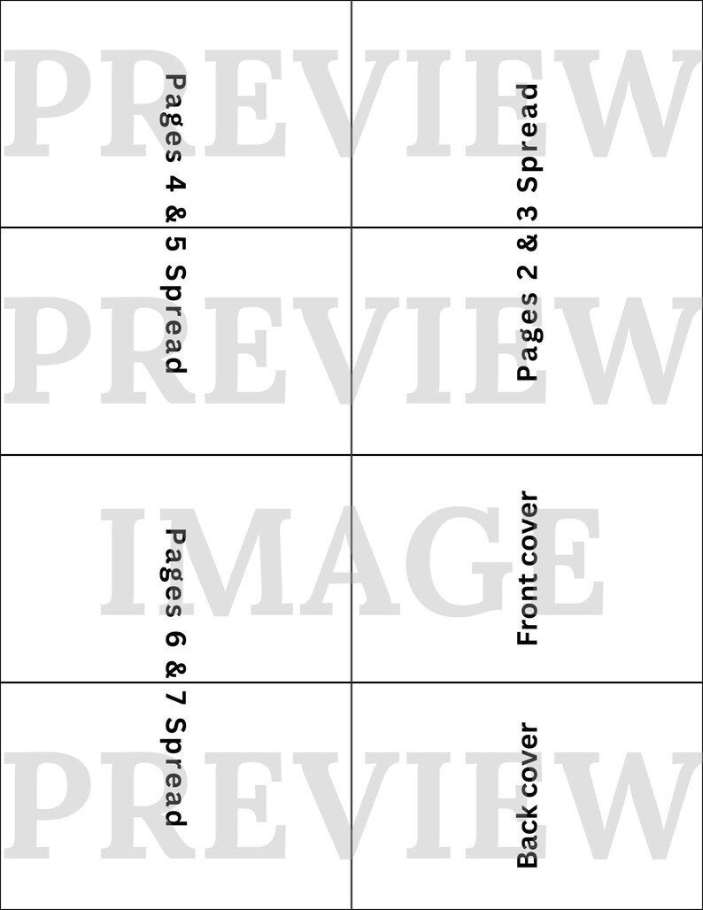 Blank Mini Zine Template - Etsy