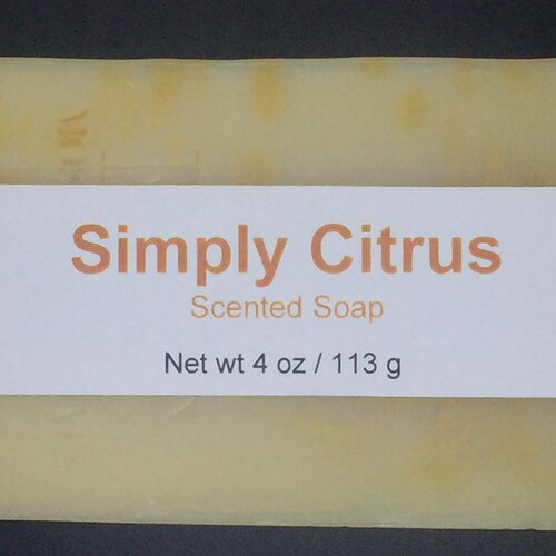 Simply Citrus Scented Cold Process Soap With Shea Butter 4 Oz - Etsy