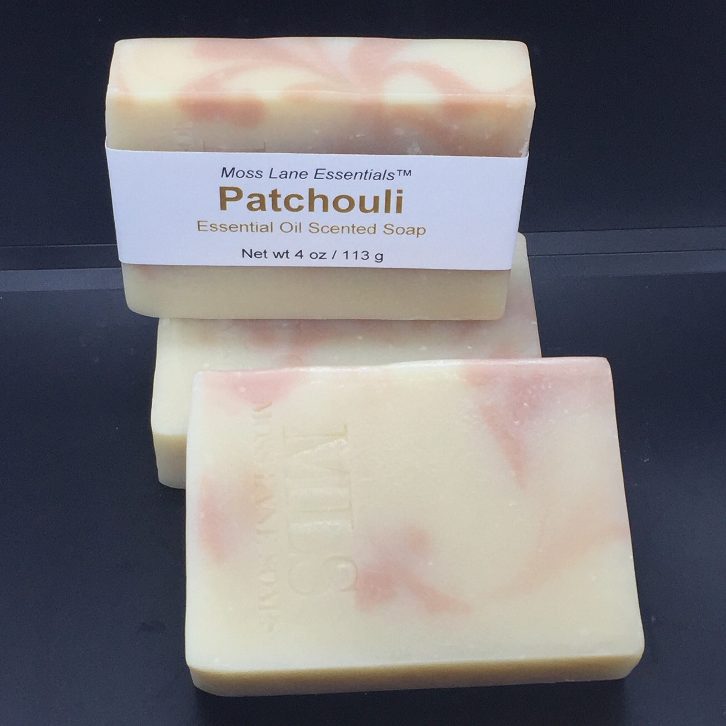 Patchouli Essential Oil Scented Cold Process Soap with Shea Butter, 4 ...