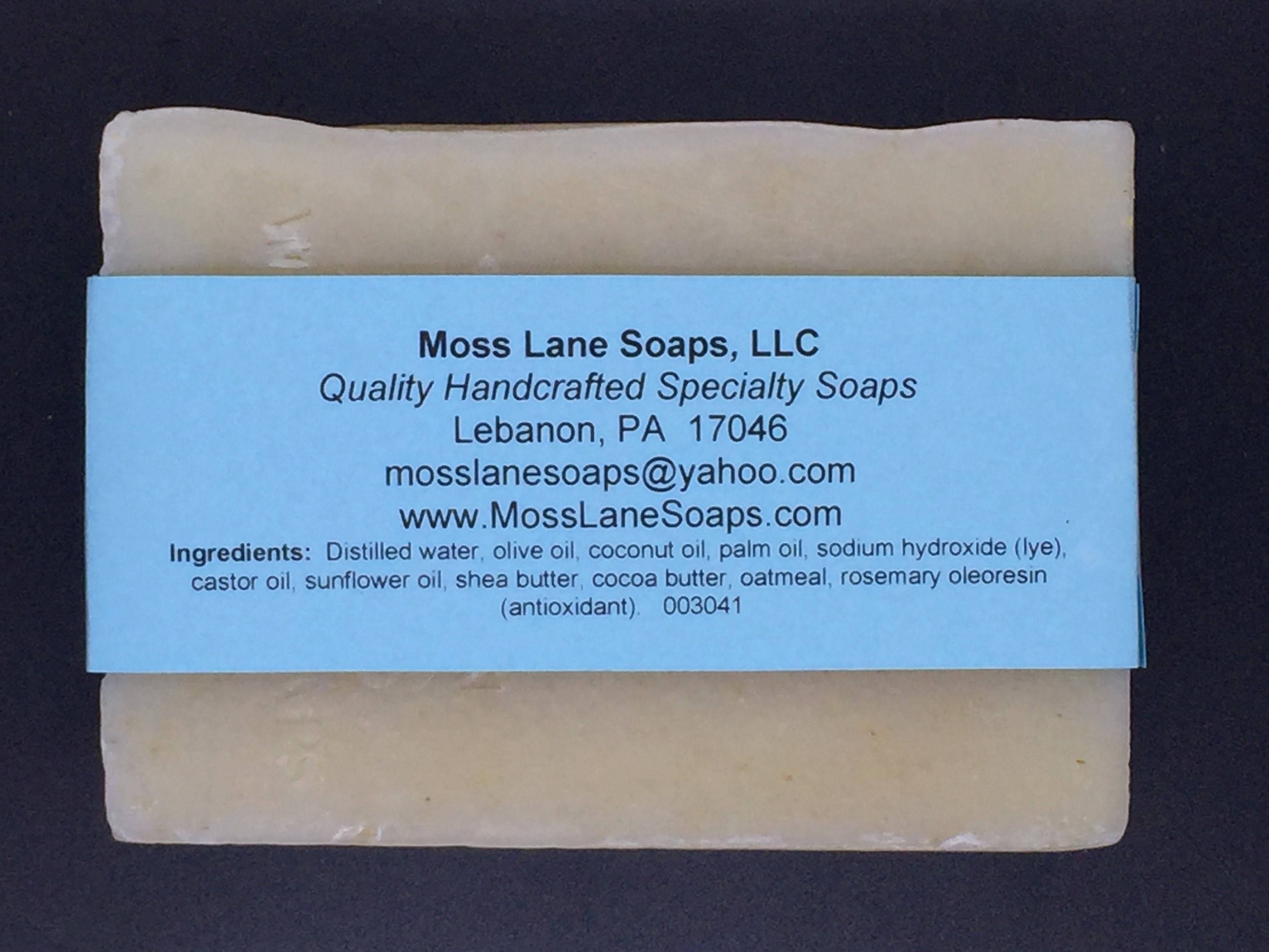 Oatmeal Soap Unscented Cold Process Soap With Shea And Cocoa Butters