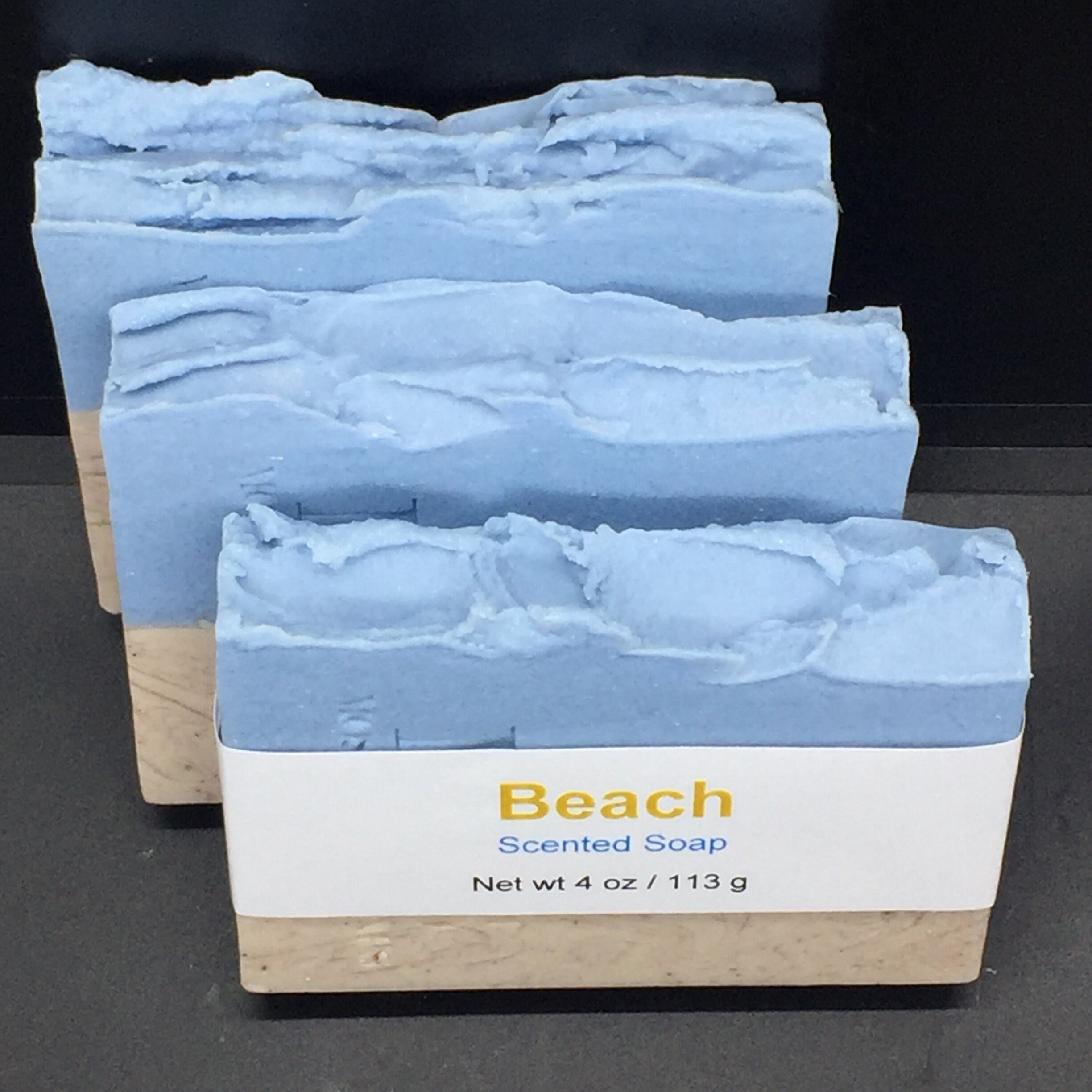 Beach Scented Cold Process Soap with Shea Butter, 4 oz / 113 g bar