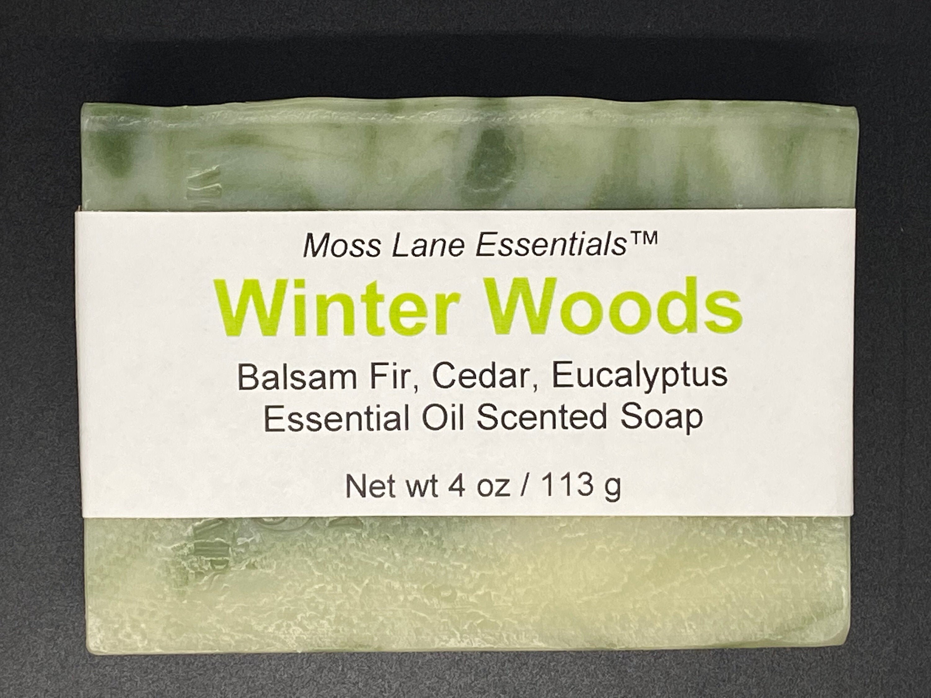 Winter Woods--Balsam Fir, Cedar Wood, Eucalyptus Essential Oil Scented ...