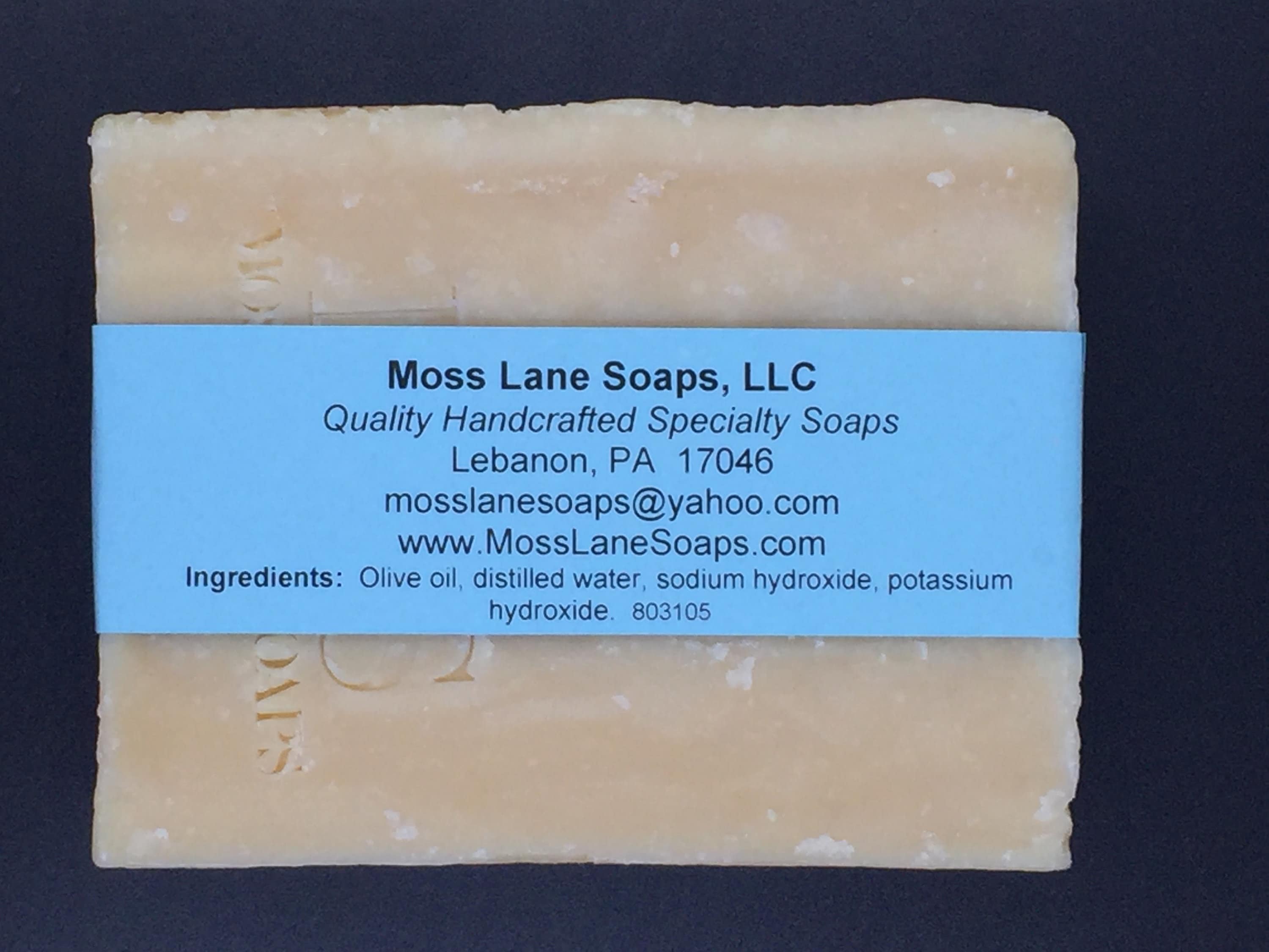 Mild and Gentle Castile Olive Oil Cold Process Soap, Unscented, 4 oz ...
