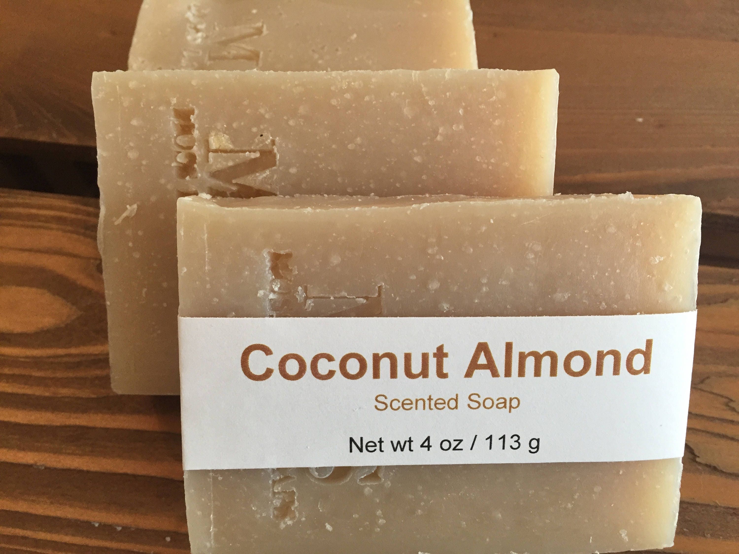Coconut Almond Scented Cold Process Soap With Shea Butter