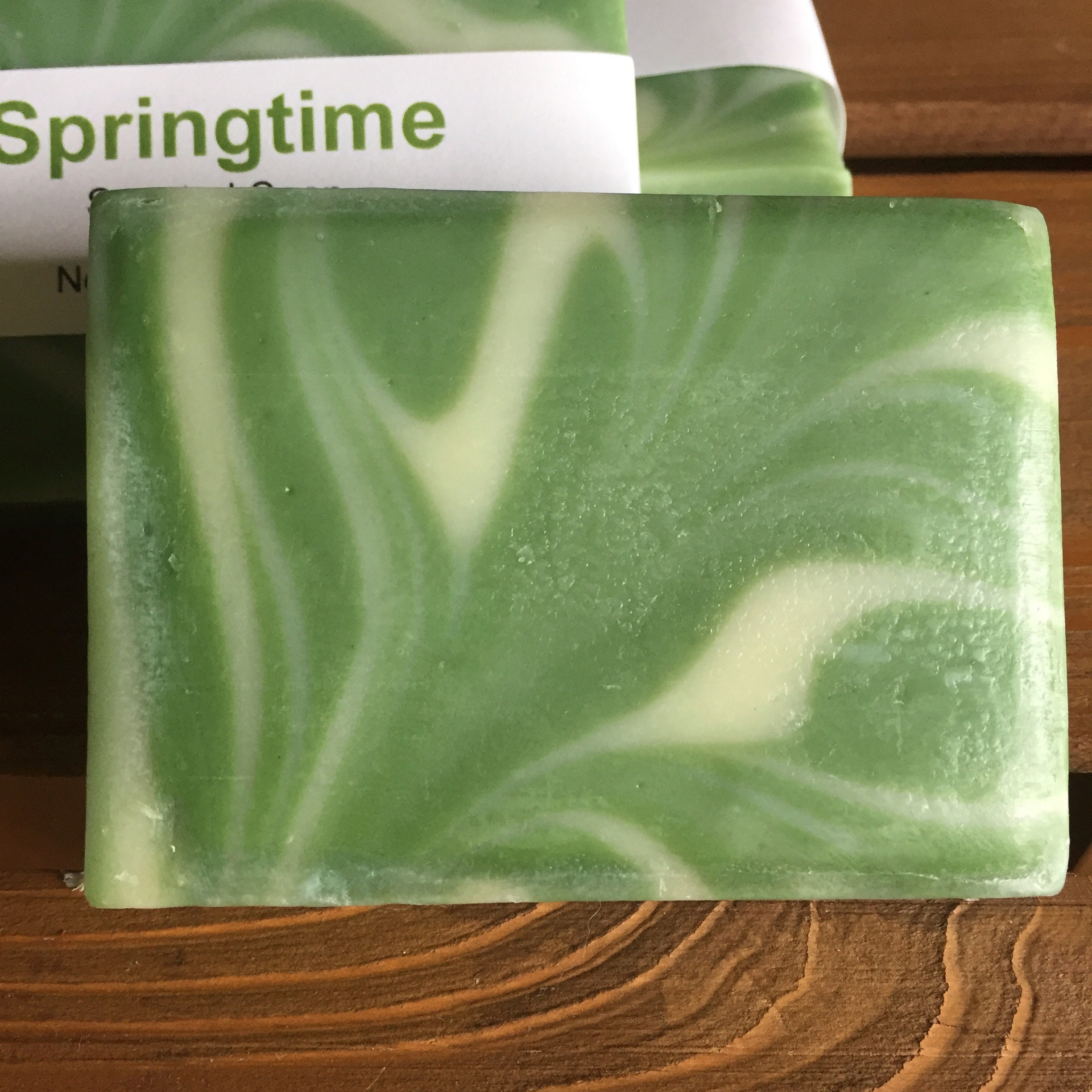 Springtime Scented Cold Process Soap with Shea Butter, 4 oz / 113 g bar