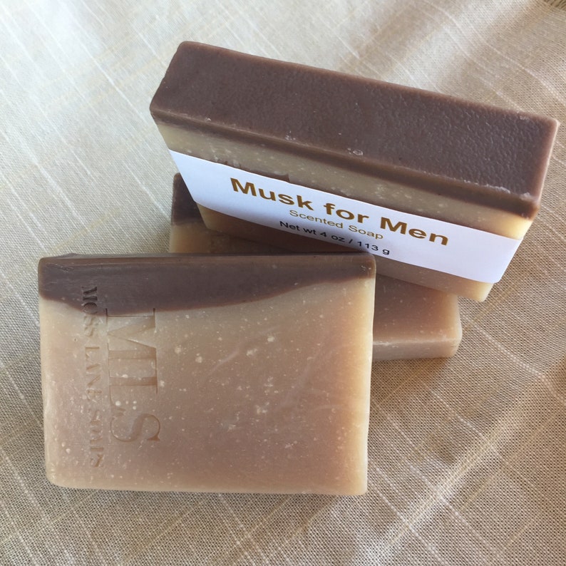 Musk for Men Scented Cold Process Soap With Shea Butter 4 Oz - Etsy