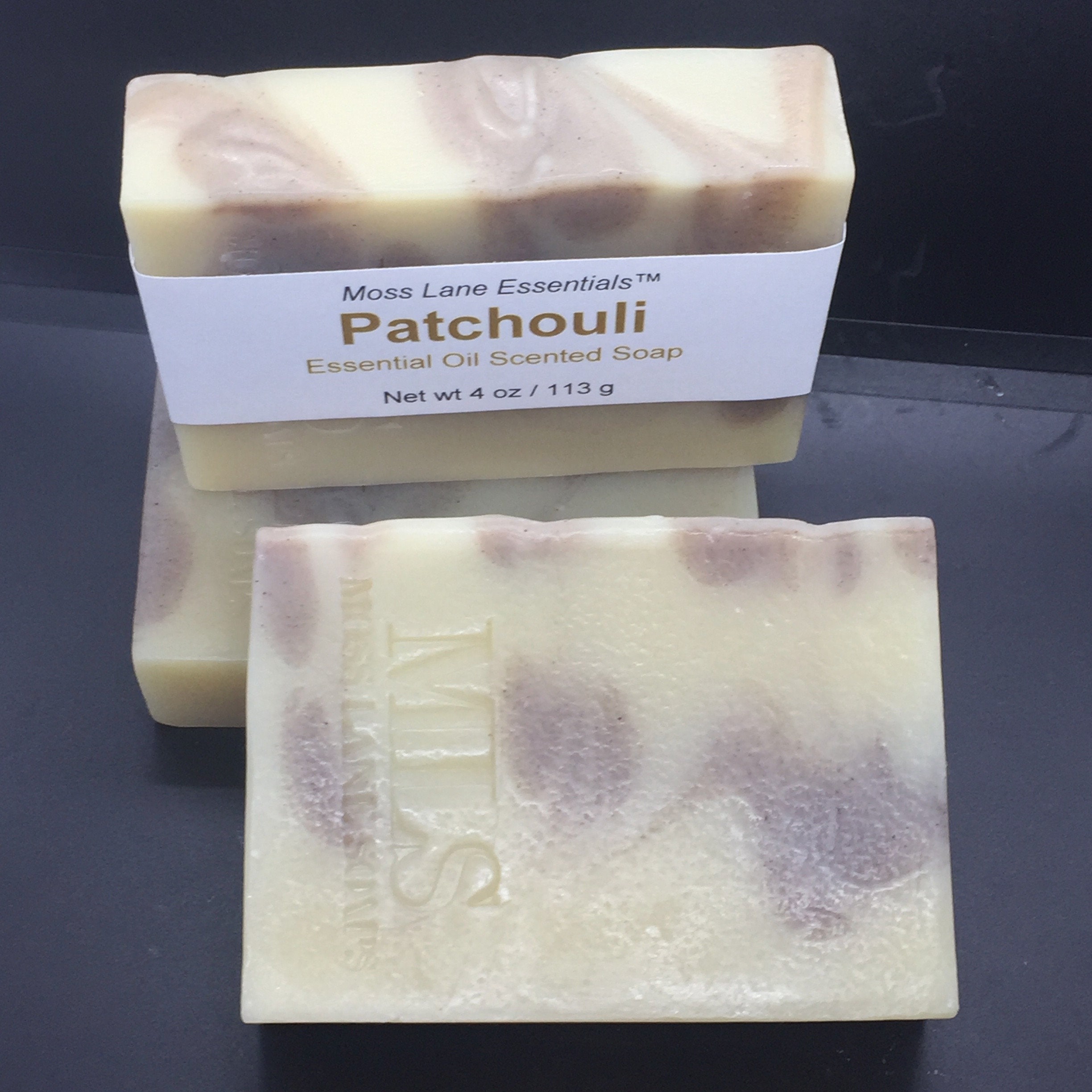 Patchouli Essential Oil Scented Cold Process Soap with Shea Butter, 4 ...