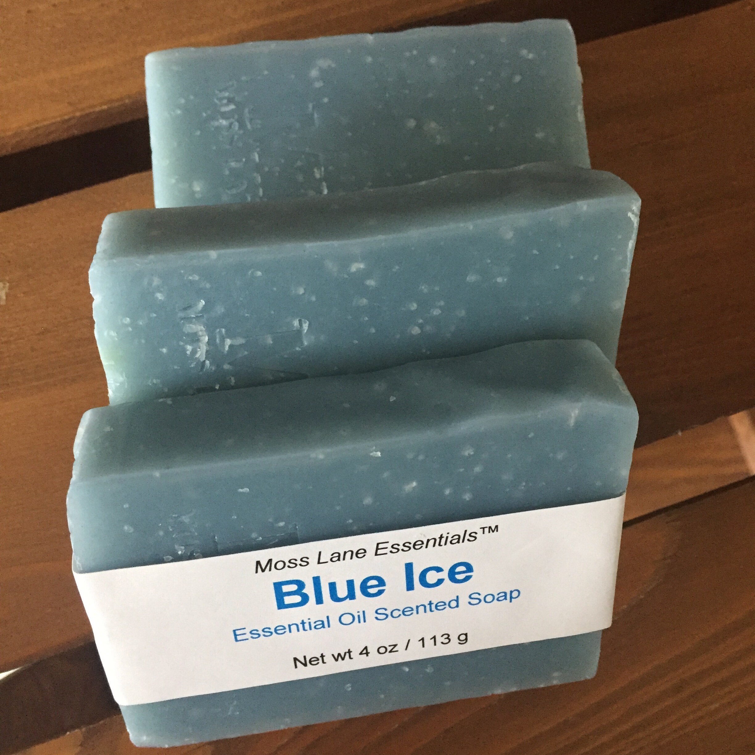 Minty, Refreshing Blue Ice Essential Oil Scented Cold Process Soap with ...