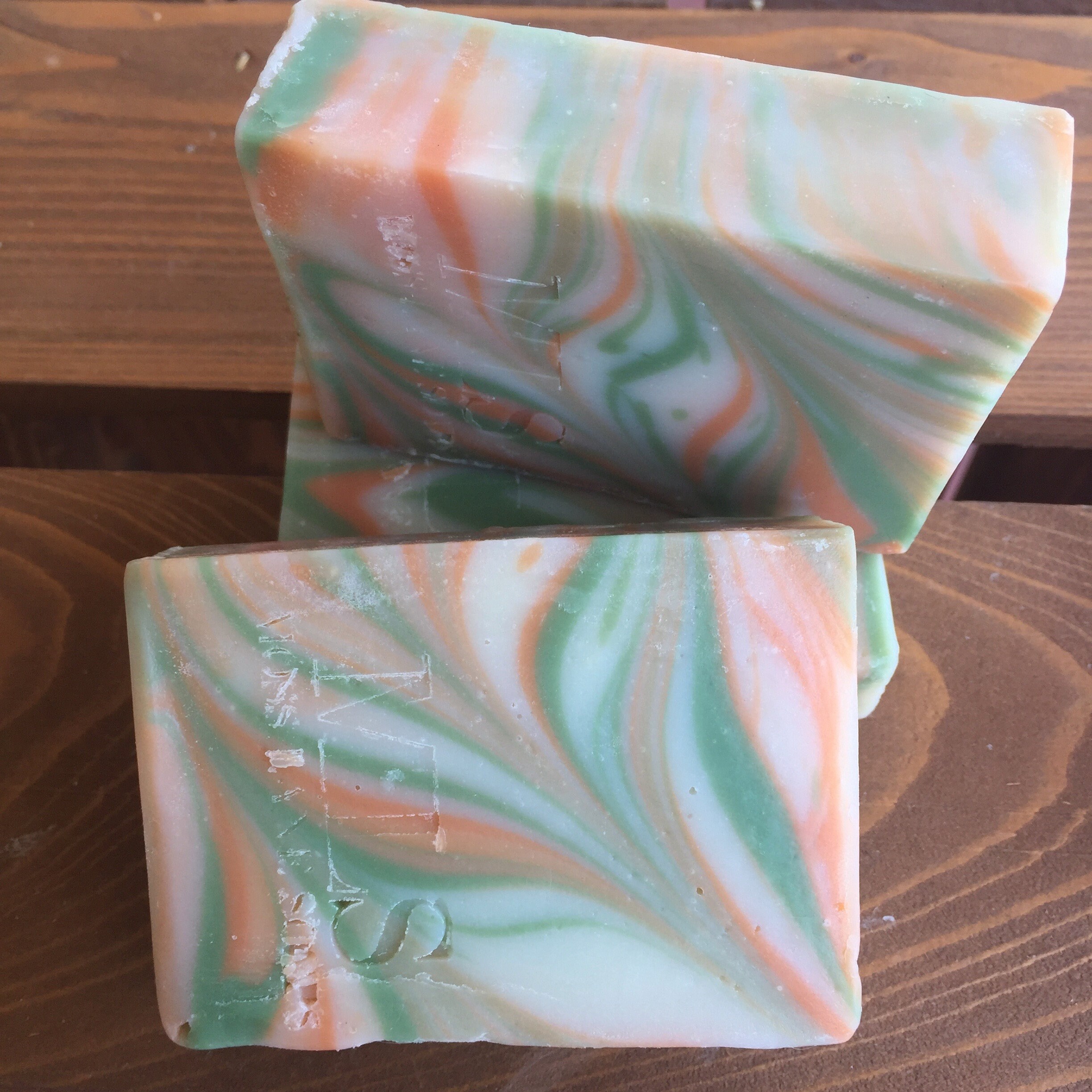 Melon and Cucumber Scented Cold Process Soap with Shea Butter, 4 oz ...