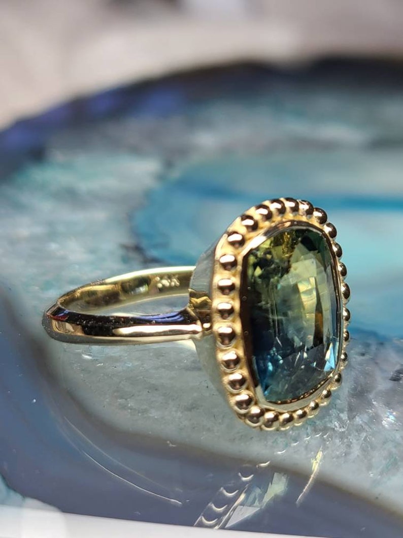Huge Tricolor Sapphire Statement Ring. - Etsy