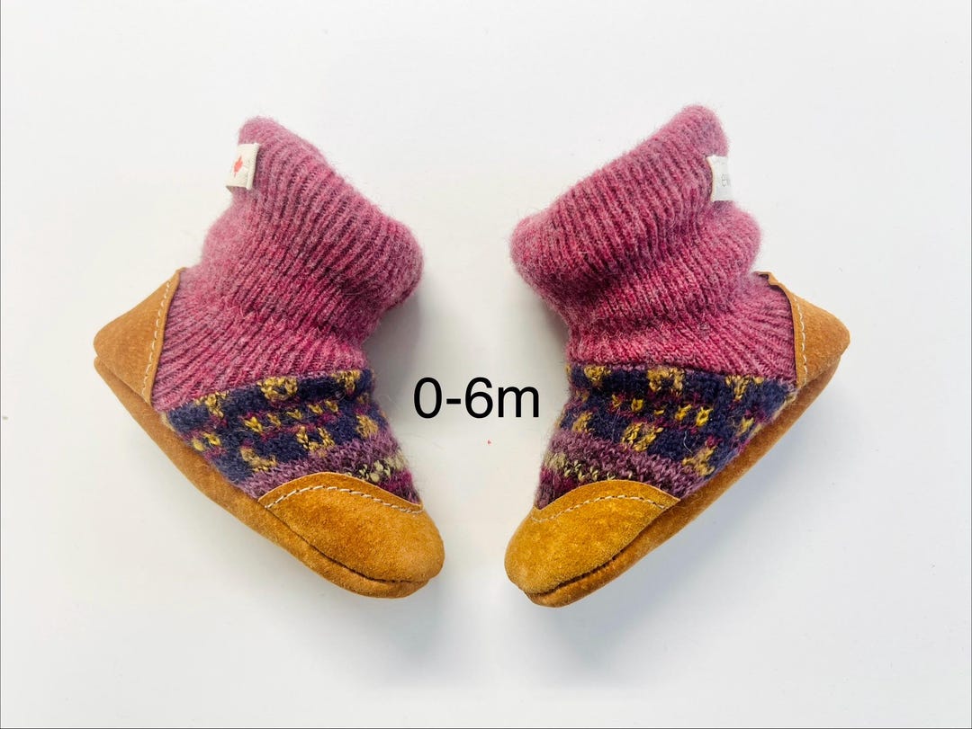 Baby Booties Slippers, Made From Felted Wool and Cashmere, Soft Warm ...