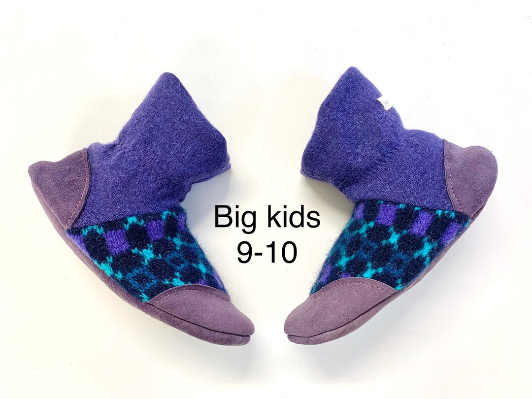 Felted Slippers, Wool Slippers, Kids Boots, Wool, Moccasins, Wool ...