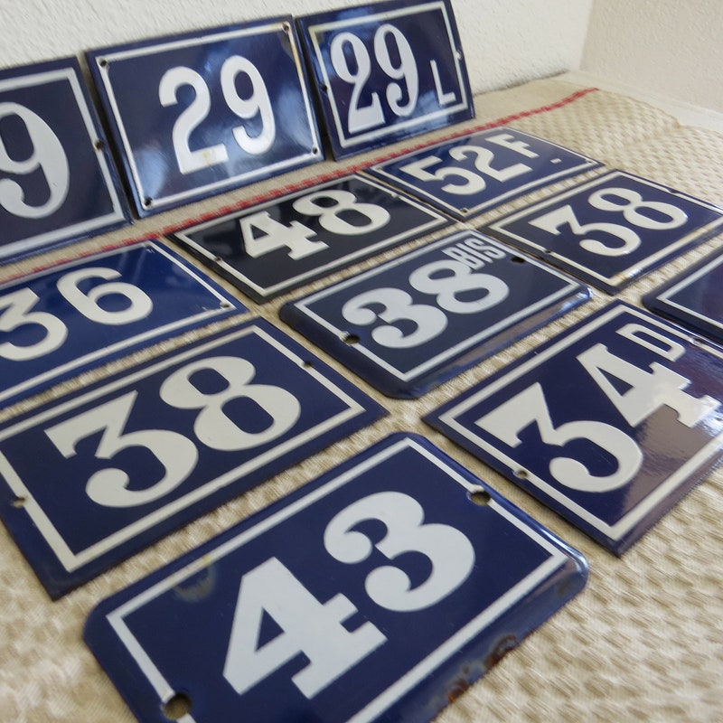 French House Numbers - Etsy
