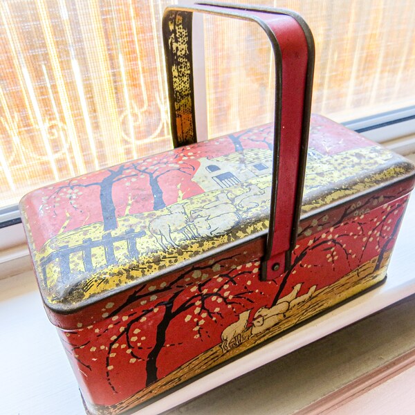 Vintage Lunch Box - Etsy