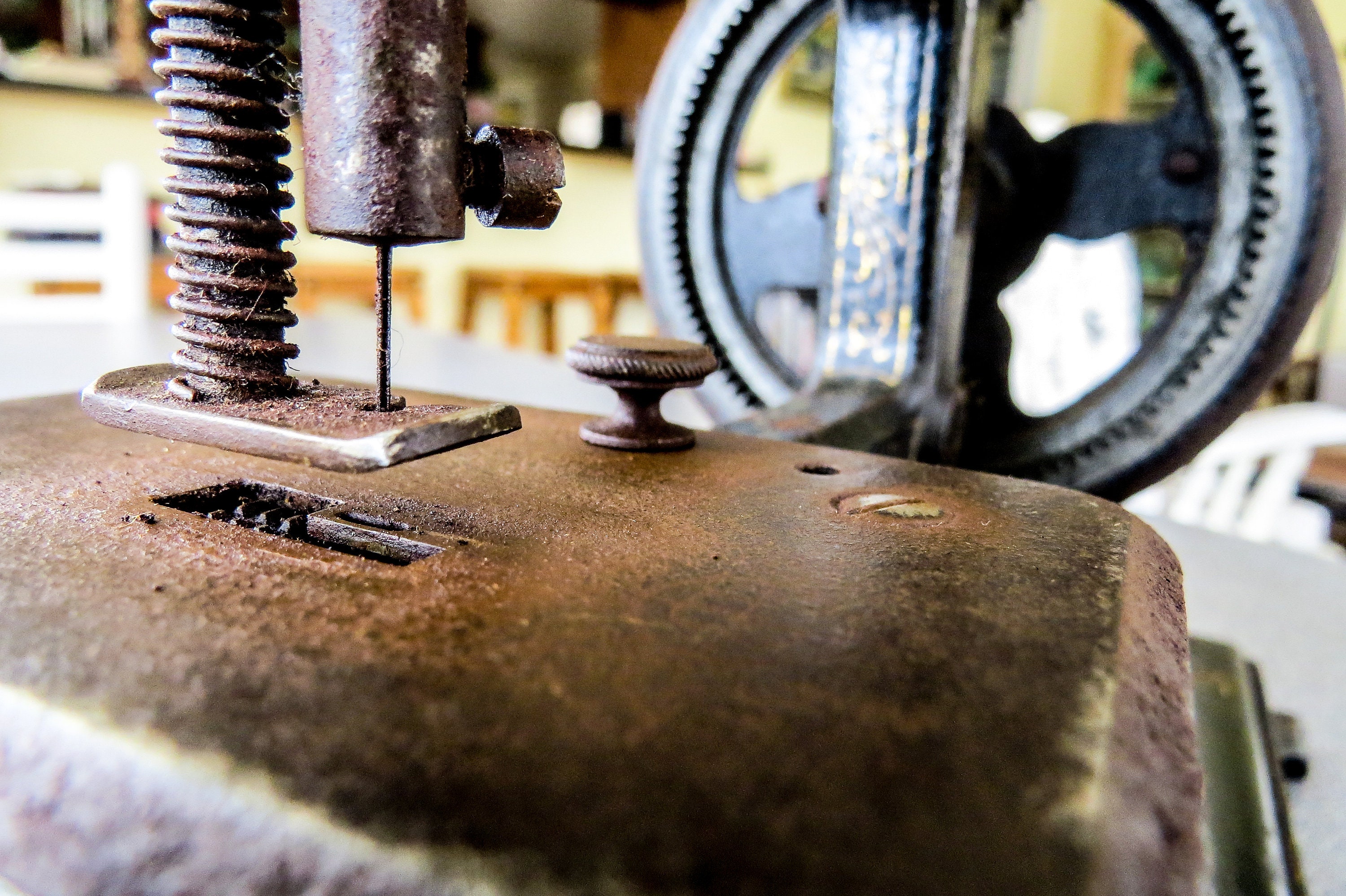 Antique French Sewing Machine Hand Crank 1800's Black | Etsy