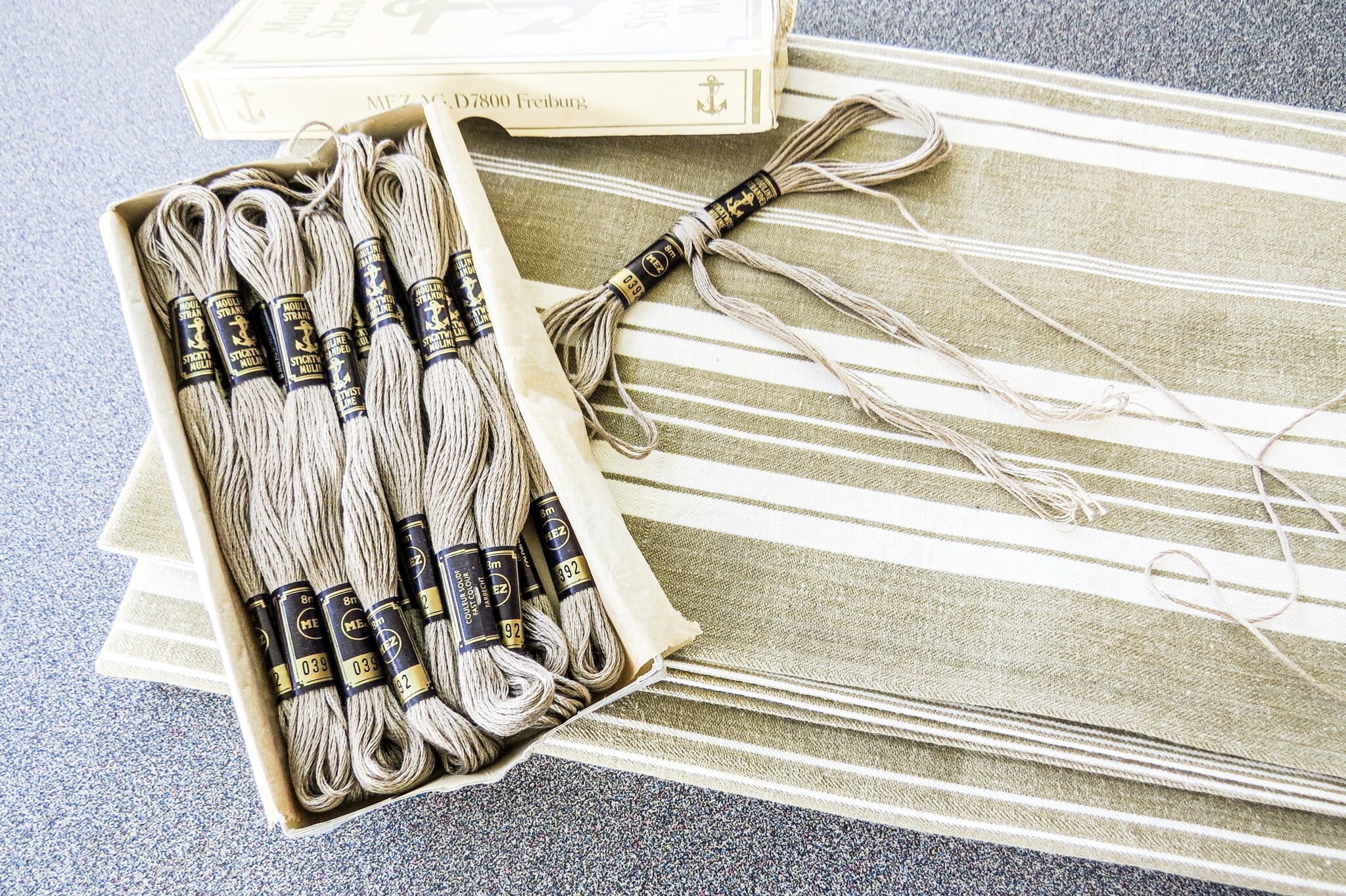 Vintage German Embroidery Thread Set: 15 Skeins Muliné Sticktwist - Etsy
