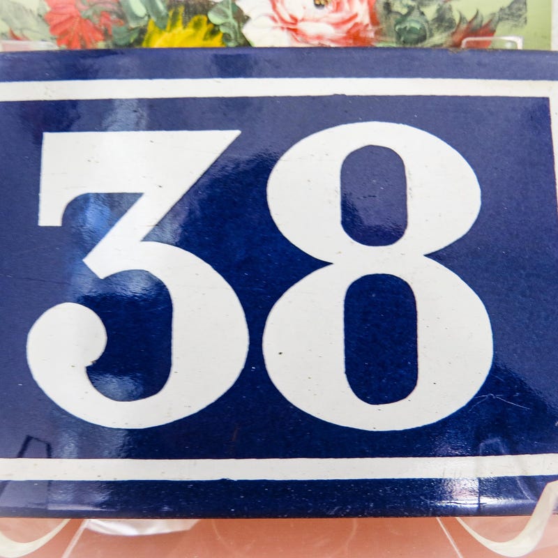 Enamel House Numbers - Etsy
