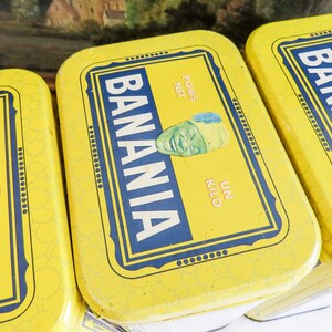 3 Vintage French Banania Tins Lithographed Tin Kitchen Canisters ...