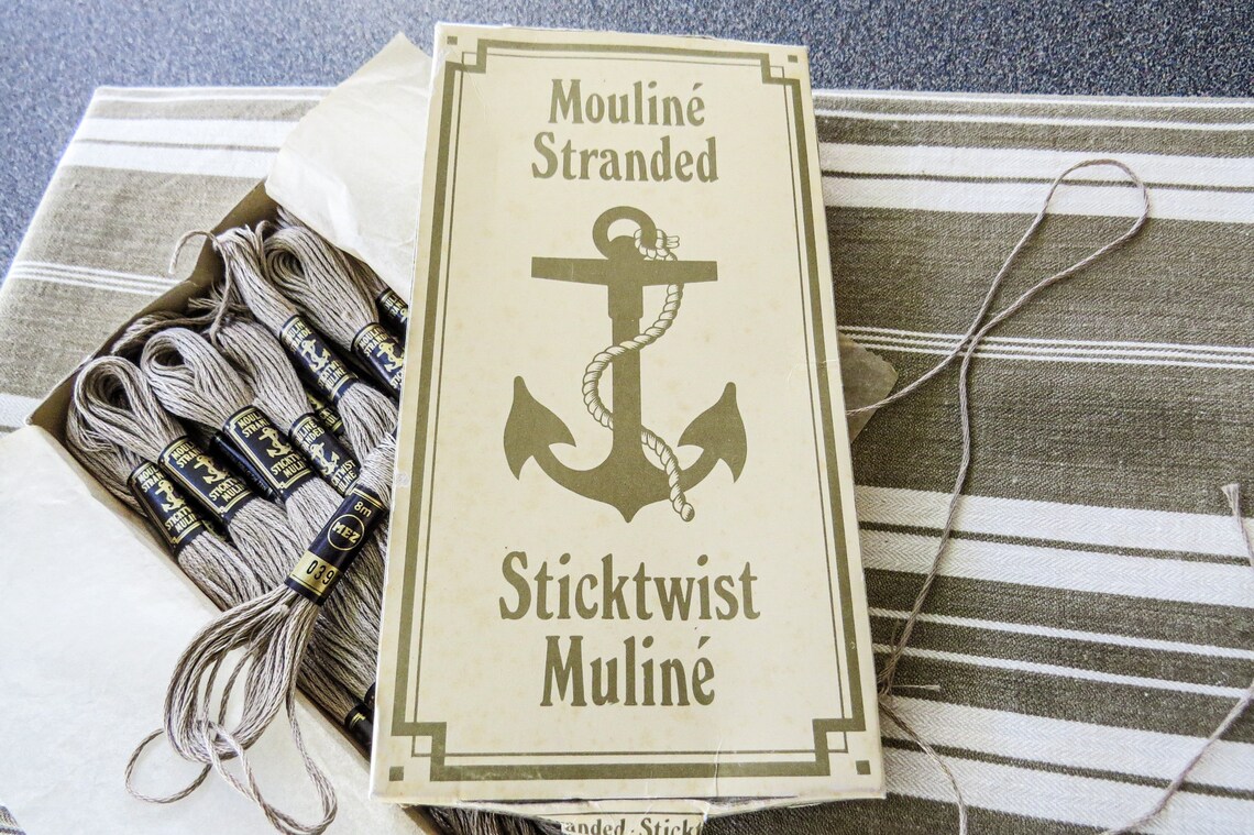 Vintage German Embroidery Thread Set: 15 Skeins Muliné Sticktwist - Etsy