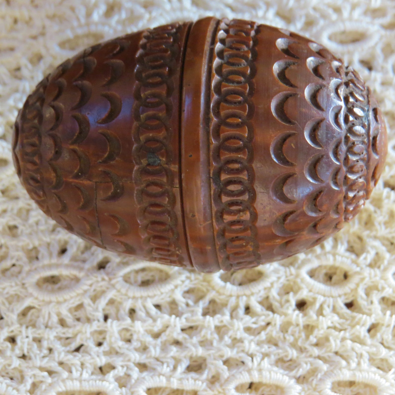 Antiquité Français noix de coquilla sculptée Tagua Nut - Etsy France