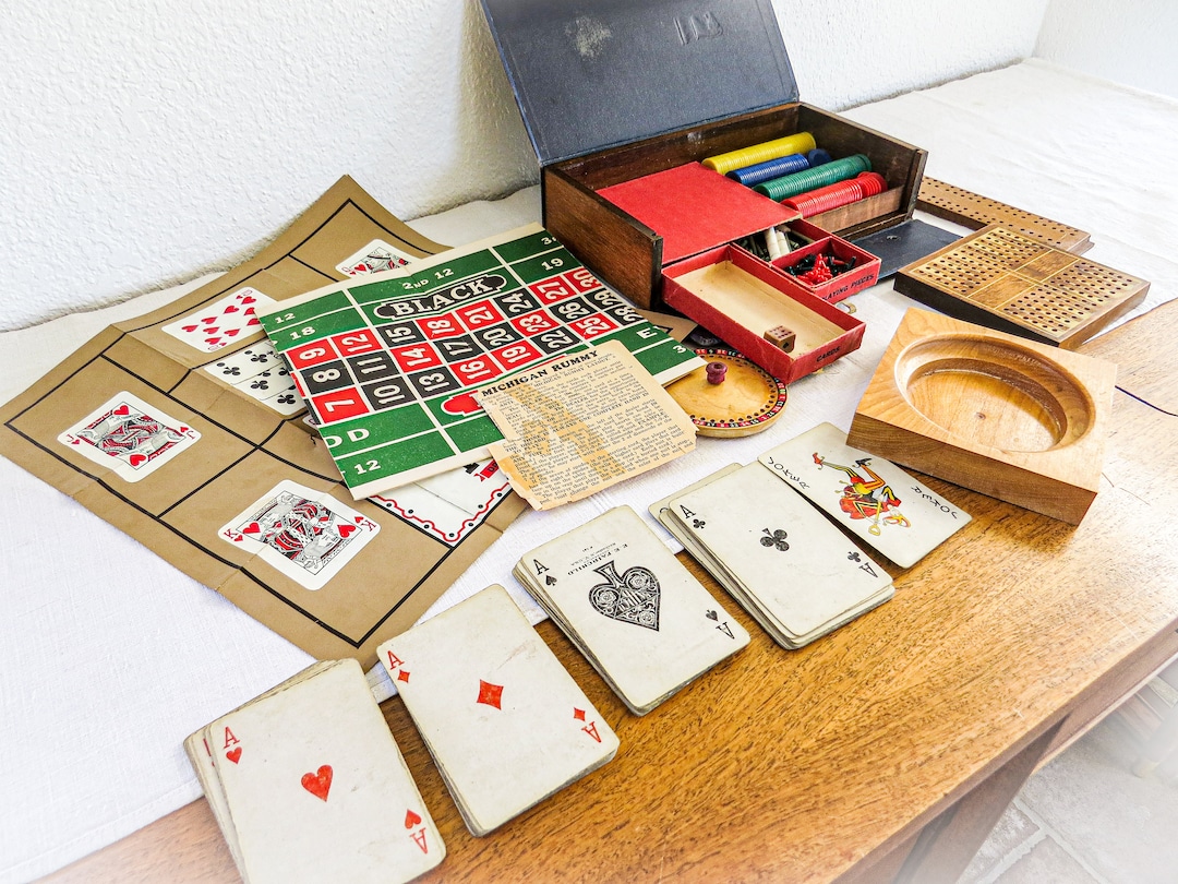 Antique Travel Game Set "play A Way" Volume 505 by Drueke, Grand Rapids ...