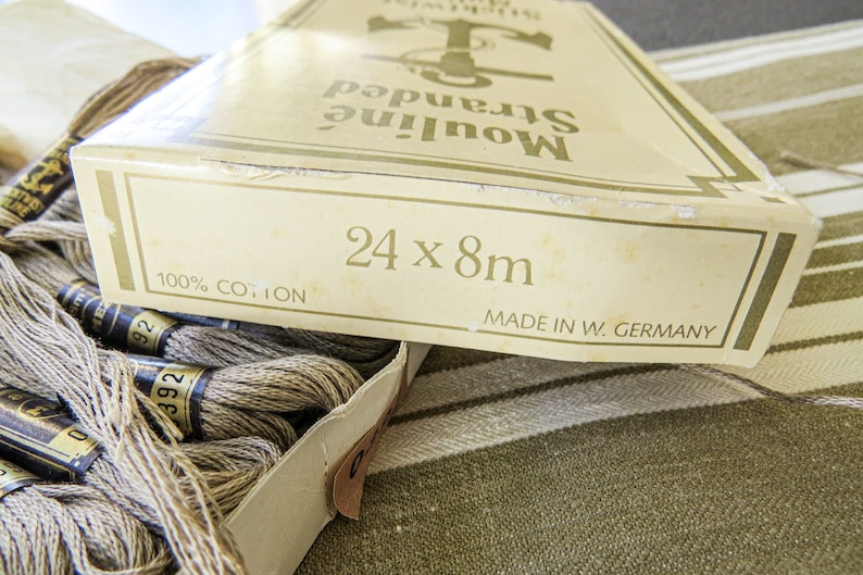 Vintage German Embroidery Thread Set: 15 Skeins Muliné Sticktwist - Etsy