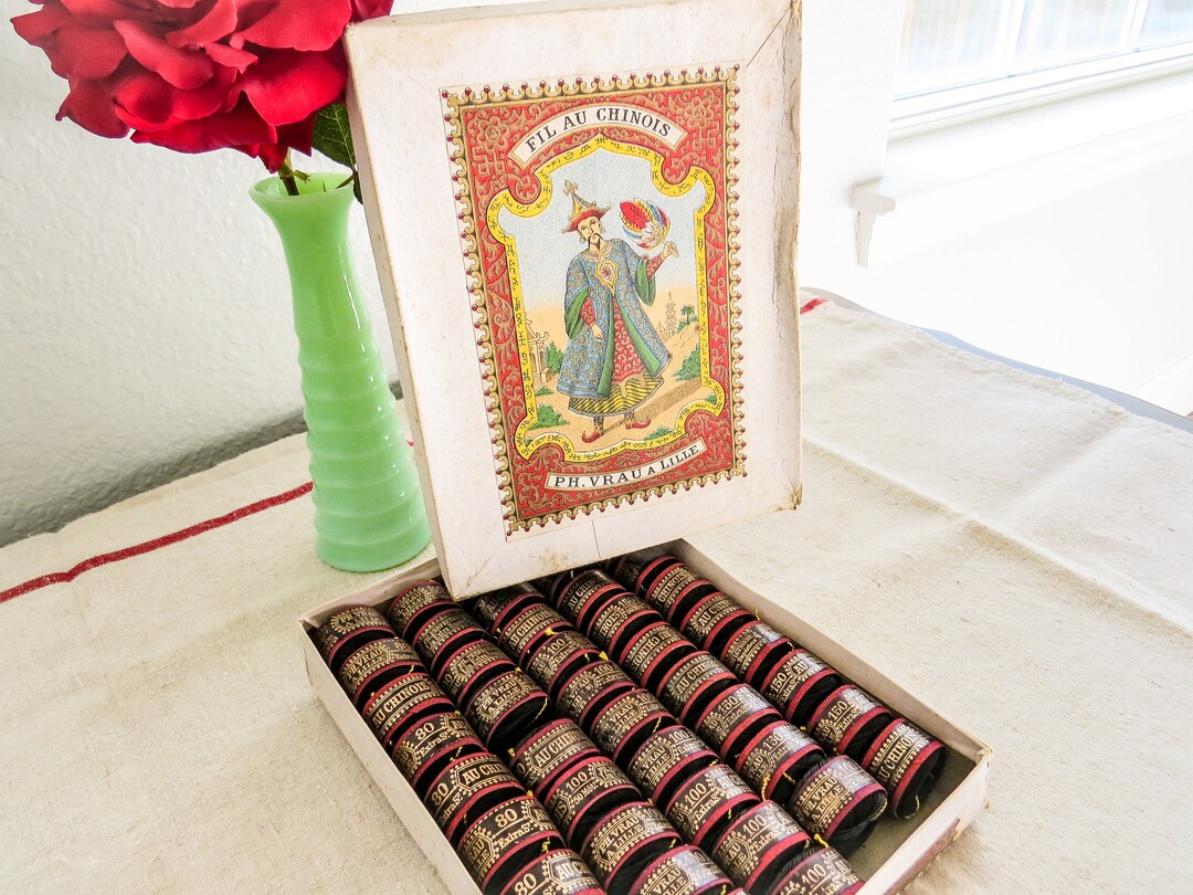 Antique French Linen Thread Rolls - Fil Au Chinois - Sewing Memorabilia ...