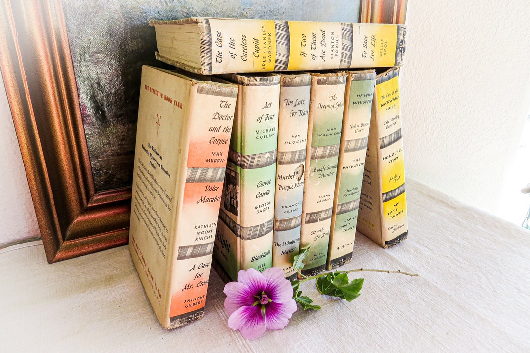 Set of 7 Detective Book Club Series Detective Books Published - Etsy