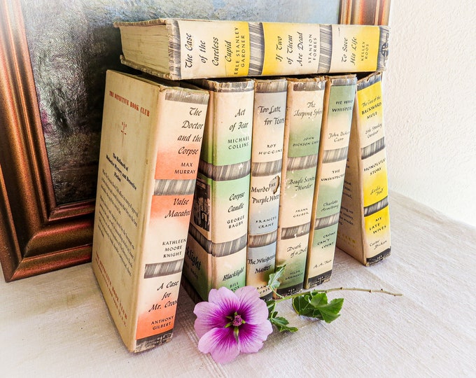 Set of 7 Detective Book Club Series Detective Books Published by Walter ...