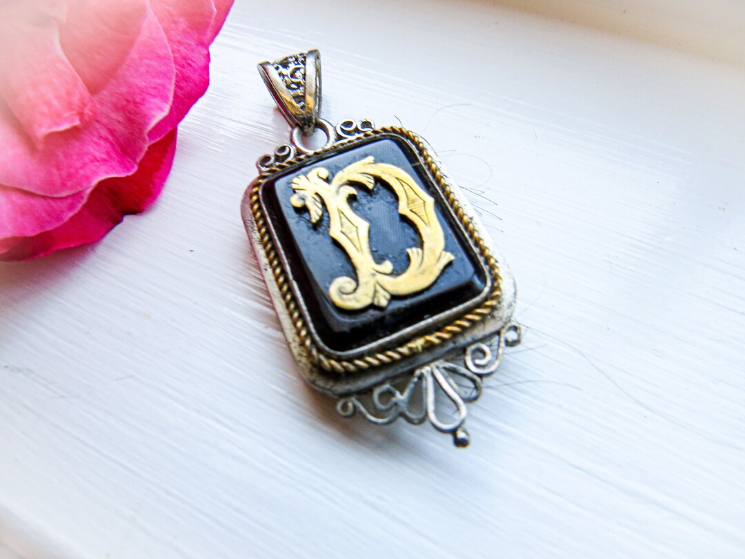 Antique French Memento Mori Locket With "d" Opens to Reveal Lock of ...
