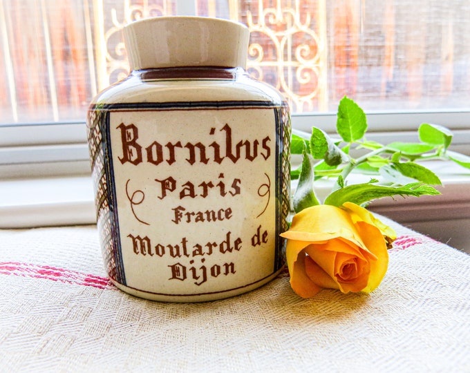 Antique French Mustard Pot, Bornibus Paris France, Dijon Mustard, Mark ...