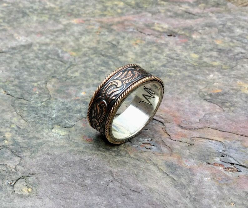 Western Ring Silver Copper 14K Rose Gold Filled Engagement - Etsy