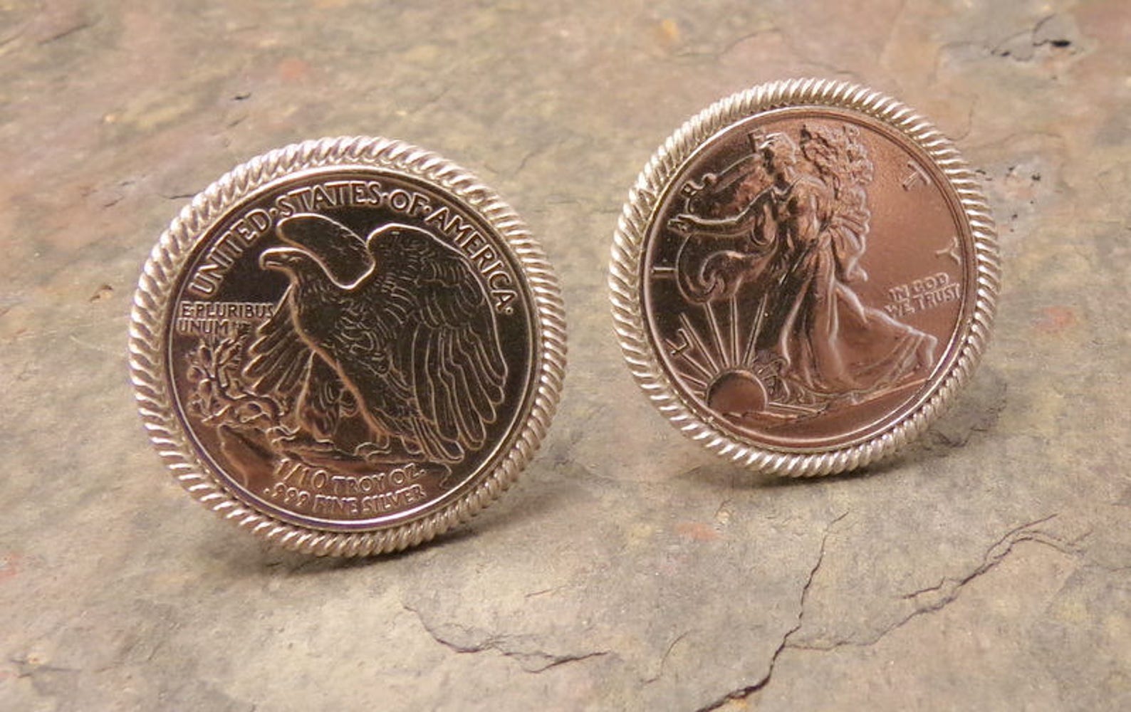 Coin Cufflinks Birthday Cufflink Anniversary Cufflink Silver - Etsy