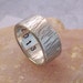 Sterling Silver Rustic Ring Mens Wedding Band Mens Rustic Ring - Etsy